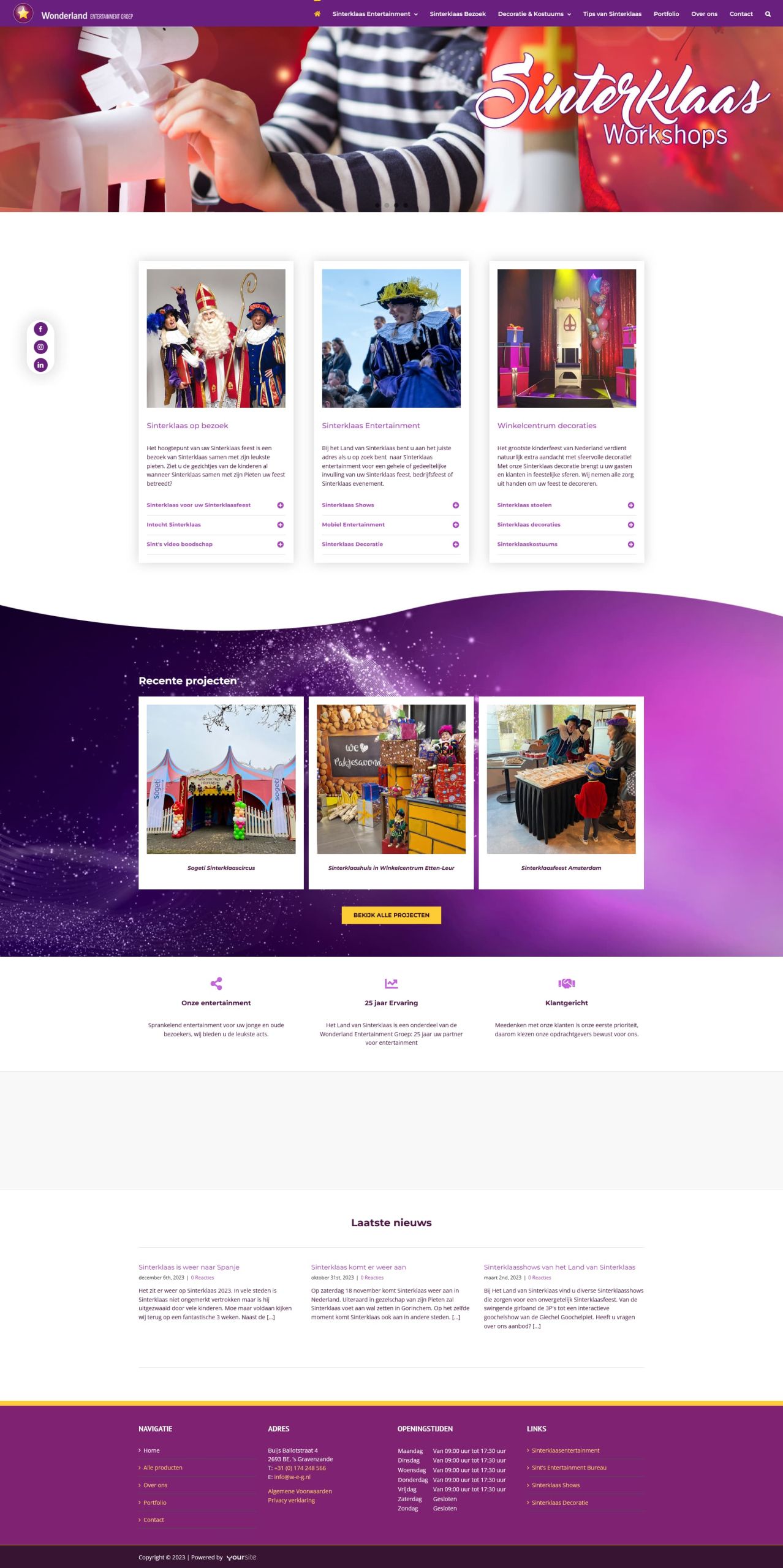 Het land van Sinterklaas - YourSite